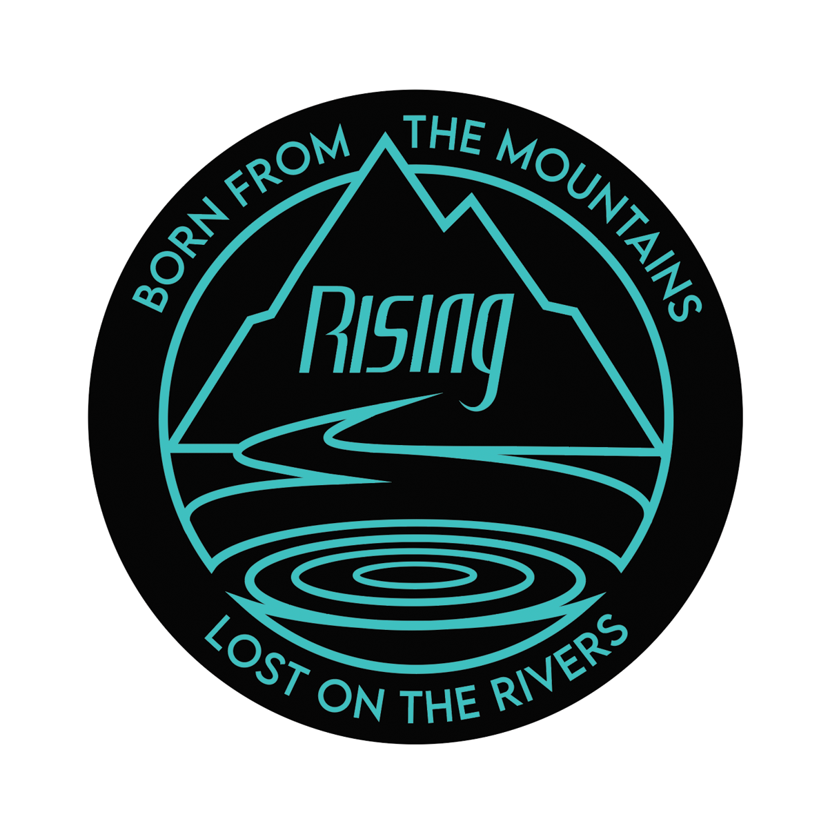 Born & Lost Sticker – Rising Fishing