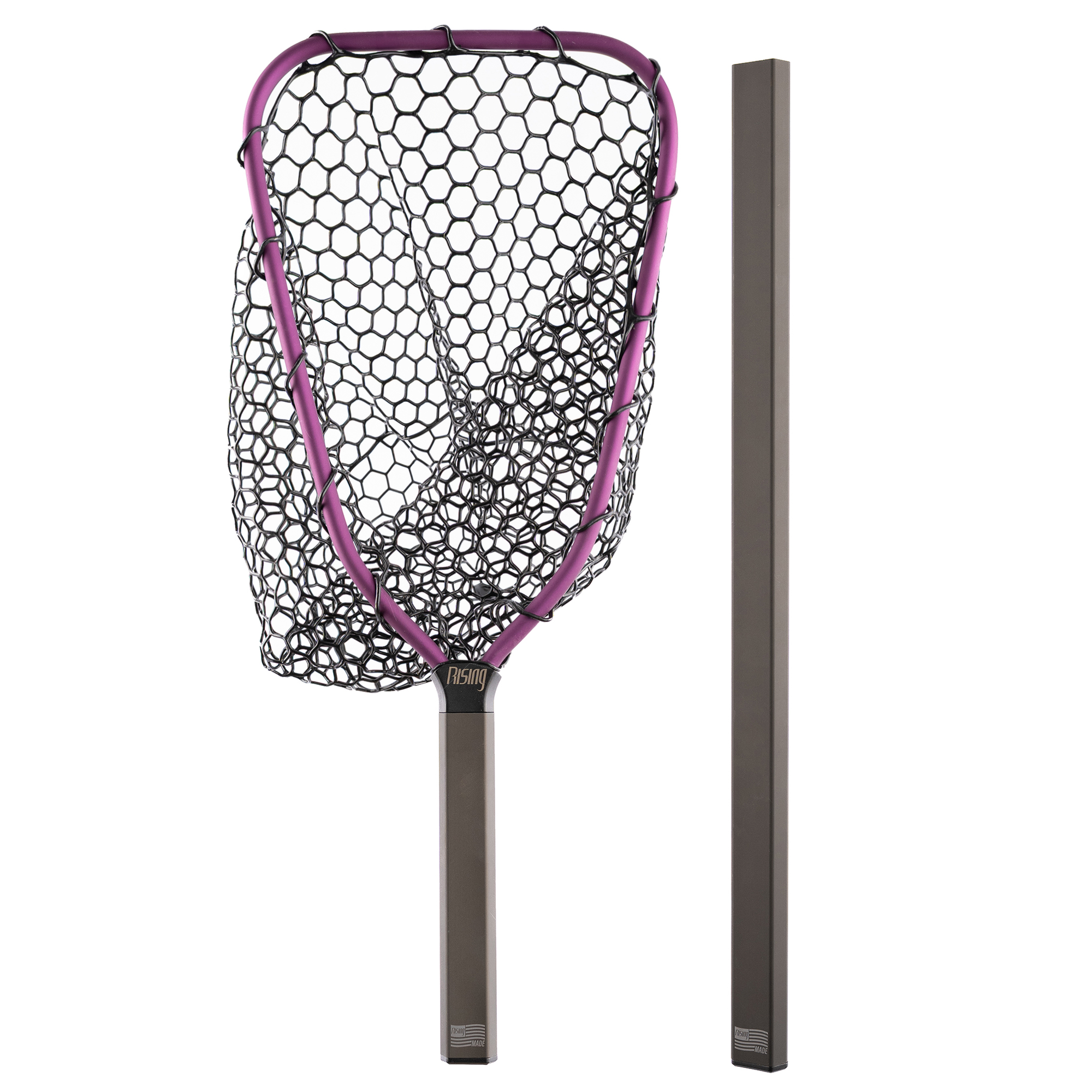 Fly Fishing Landing Nets – Aluminum, Rubber Bag | Rising Fishing